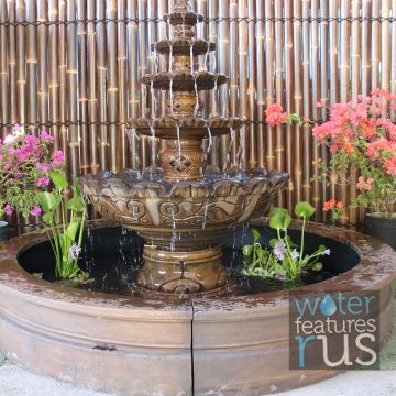 Monaco Fountain With Pond & Surrounds
